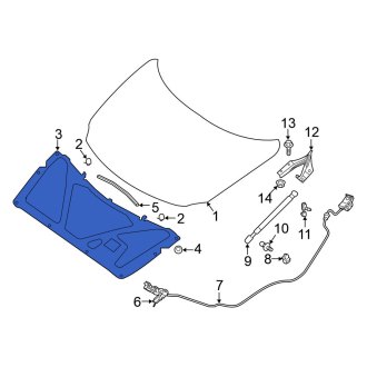 Nissan Under Hood Insulations - Pads, Liners, Shields | CARiD