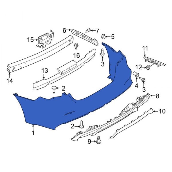 Nissan OE 620229DJ0H - Front Bumper Cover