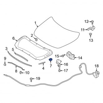 Nissan Versa Replacement Hood Hardware — CARiD.com