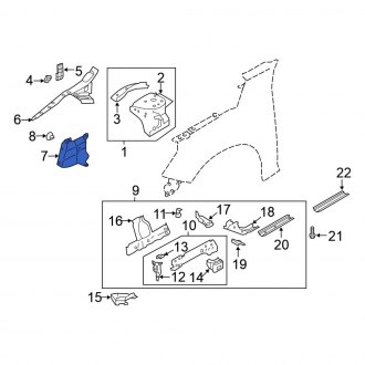 Nissan Altima OEM Fenders | Factory Front & Rear Fenders — CARiD.com