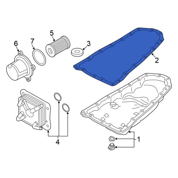 Nissan OE 313971XF0D - Transmission Oil Pan Gasket