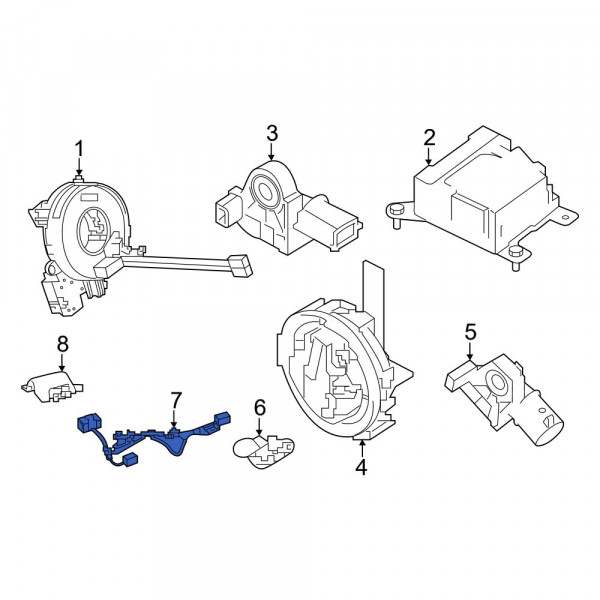 Nissan OE 988546CA2A - Air Bag Wiring Harness