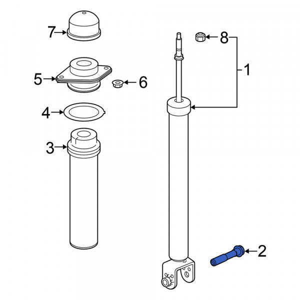 Nissan OE 56280JA00C - Suspension Shock Absorber Bolt