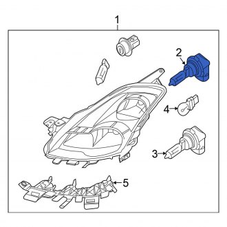 Nissan Sentra Headlight Components | Brackets, Adapters — CARiD.com