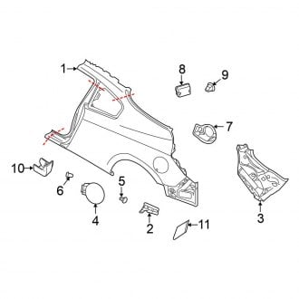 2008 Nissan Altima OEM Quarter Panels & Parts | CARiD