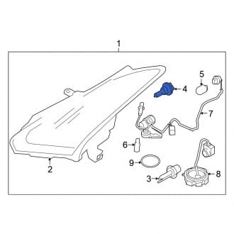 Nissan Rogue Sport Headlight Components | Brackets, Adapters — CARiD.com
