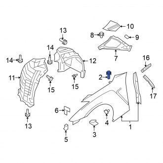 Nissan 370Z Fender Support Braces & Hardware | CARiD