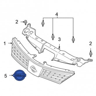 Nissan Versa OEM Grilles | Factory Billet & Mesh Grilles — CARiD.com