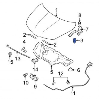 Nissan Versa Replacement Hood Hardware — CARiD.com
