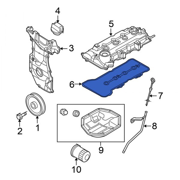 Nissan OE 13270ED000 - Engine Valve Cover Gasket