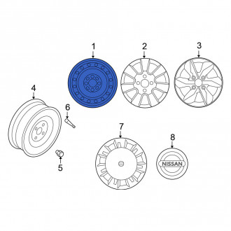 Nissan Versa OEM Wheels - Original Steel & Alloy Wheels | CARiD