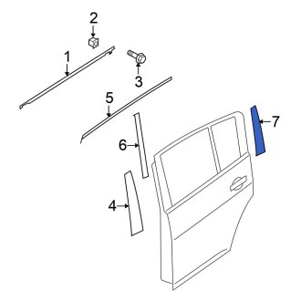 Nissan Versa Door Moldings | Side, Edge, Belt – CARiD.com