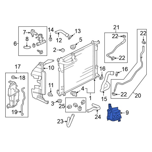 Nissan OE 921843AB3A - Right Radiator Air Seal