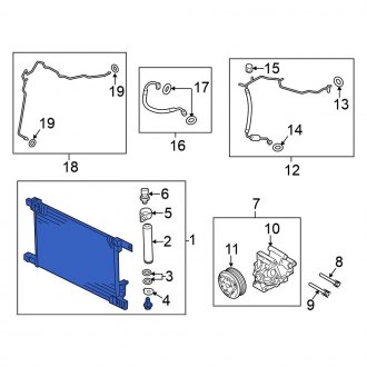 Nissan Versa OEM A/C & Heating Parts - Systems, Compressors | CARiD