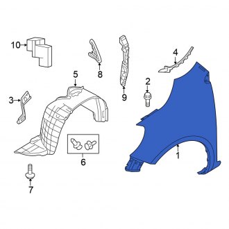 Nissan Versa OEM Fenders - Factory Front & Rear Fenders | CARiD