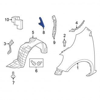 Nissan Versa Fender Support Braces & Hardware | CARiD