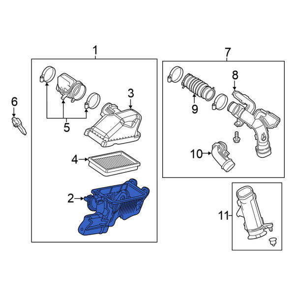 Nissan OE 165289KA0A - Air Filter Housing