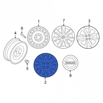 Nissan Versa OEM Wheels - Original Steel & Alloy Wheels | CARiD