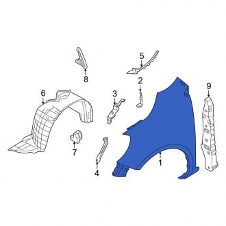 Nissan Versa OEM Fenders - Factory Front & Rear Fenders | CARiD