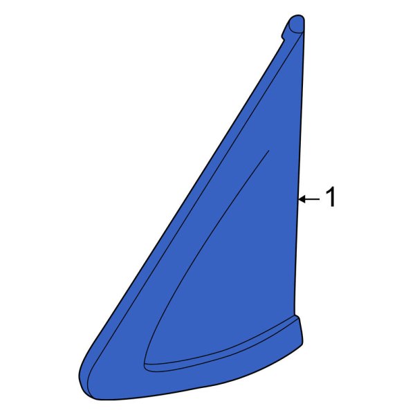 Nissan OE 638715EF0A - Front Left Fender Molding