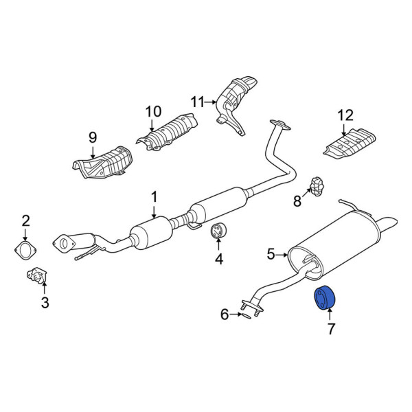 Nissan OE 206515RA0A - Exhaust System Hanger