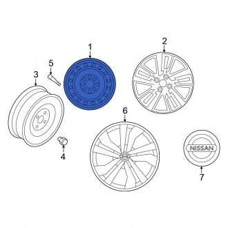 Nissan Versa OEM Wheels - Original Steel & Alloy Wheels | CARiD