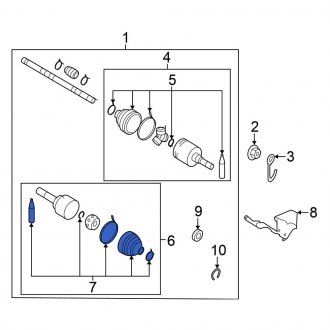 Nissan Versa OEM Driveline & Axle Parts | Hubs, CV-Joints — CARiD.com