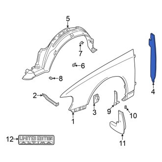 Nissan Altima Replacement Fender Seals | Front & Rear — CARiD.com