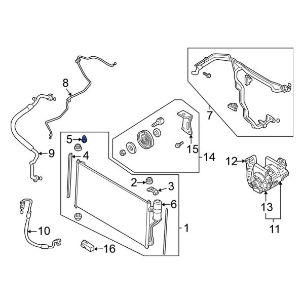 Nissan OE 921361FA0A - A/C Refrigerant Pressure Sensor