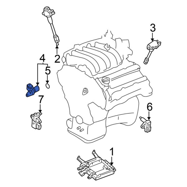Nissan OE 237316J90D - Right Engine Camshaft Position Sensor