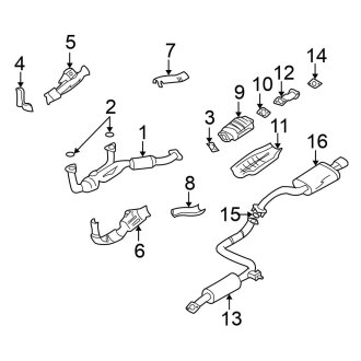 2000 Nissan Maxima OEM Exhaust Parts - Systems, Tips | CARiD
