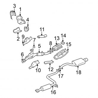 2000 Nissan Maxima OEM Exhaust Parts - Systems, Tips | CARiD