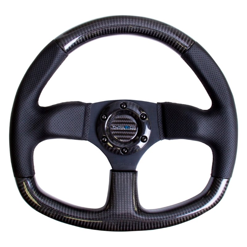 NRG Innovations® ST-009CFBS - 3-Spoke Carbon Fiber D-Shape Steering ...