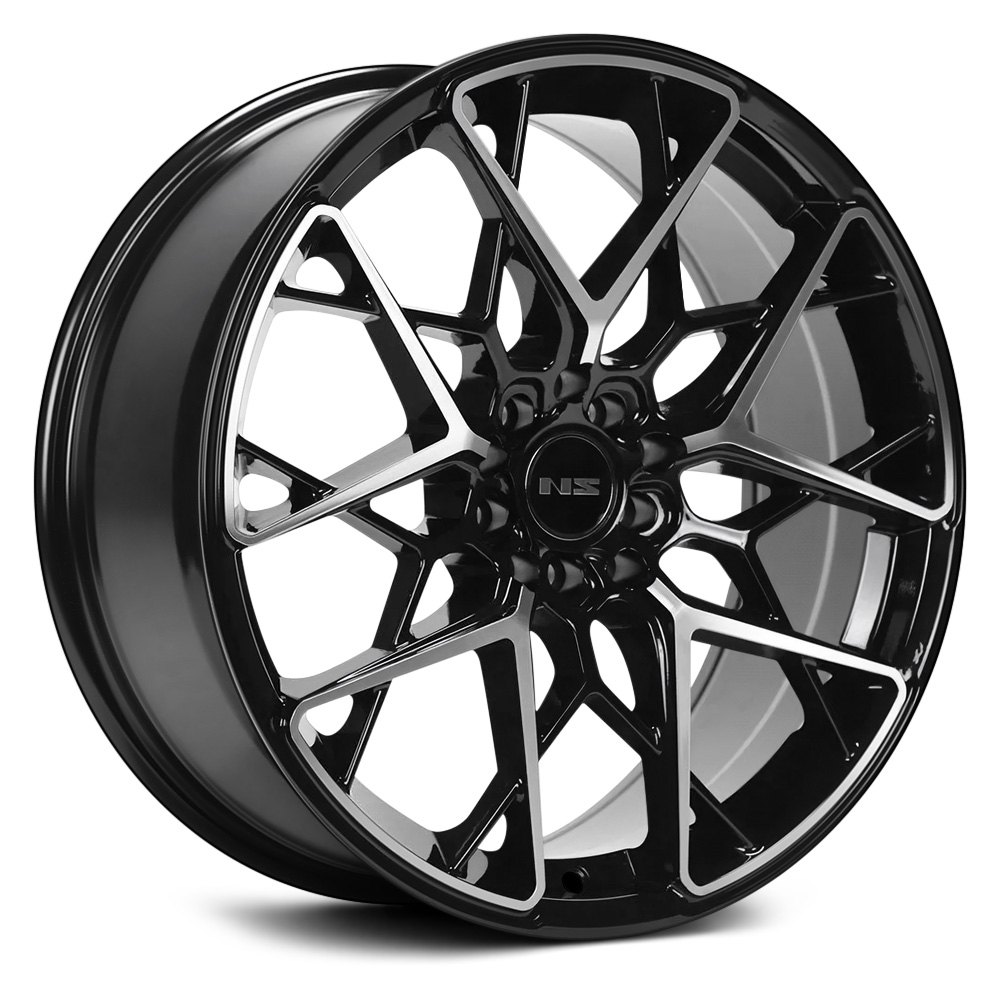 NS SERIES® NS1807 Wheels - Gloss Black with Machined Face Rims