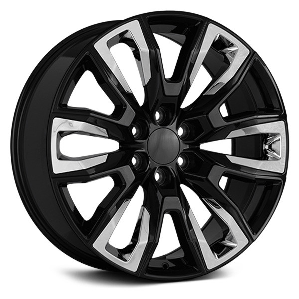 OE CONCEPTS® G30 2022-2023 GMC SIERRA DENALI Wheels - Black with Chrome ...