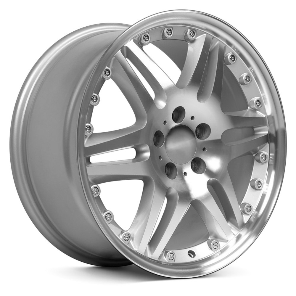 OE Wheels® 4749932 - 6 V-Spoke Silver Machined 18x8.5 Alloy Factory ...