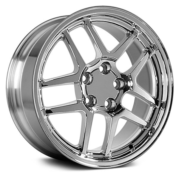 OE Wheels® 4750613 - Double 5-Spoke Chrome 17x9.5 Alloy Factory Wheel ...