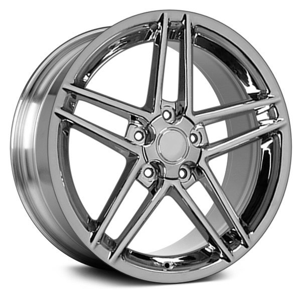 OE Wheels® 4750743 - Double 5-Spoke Chrome 18x9.5 Alloy Factory Wheel ...