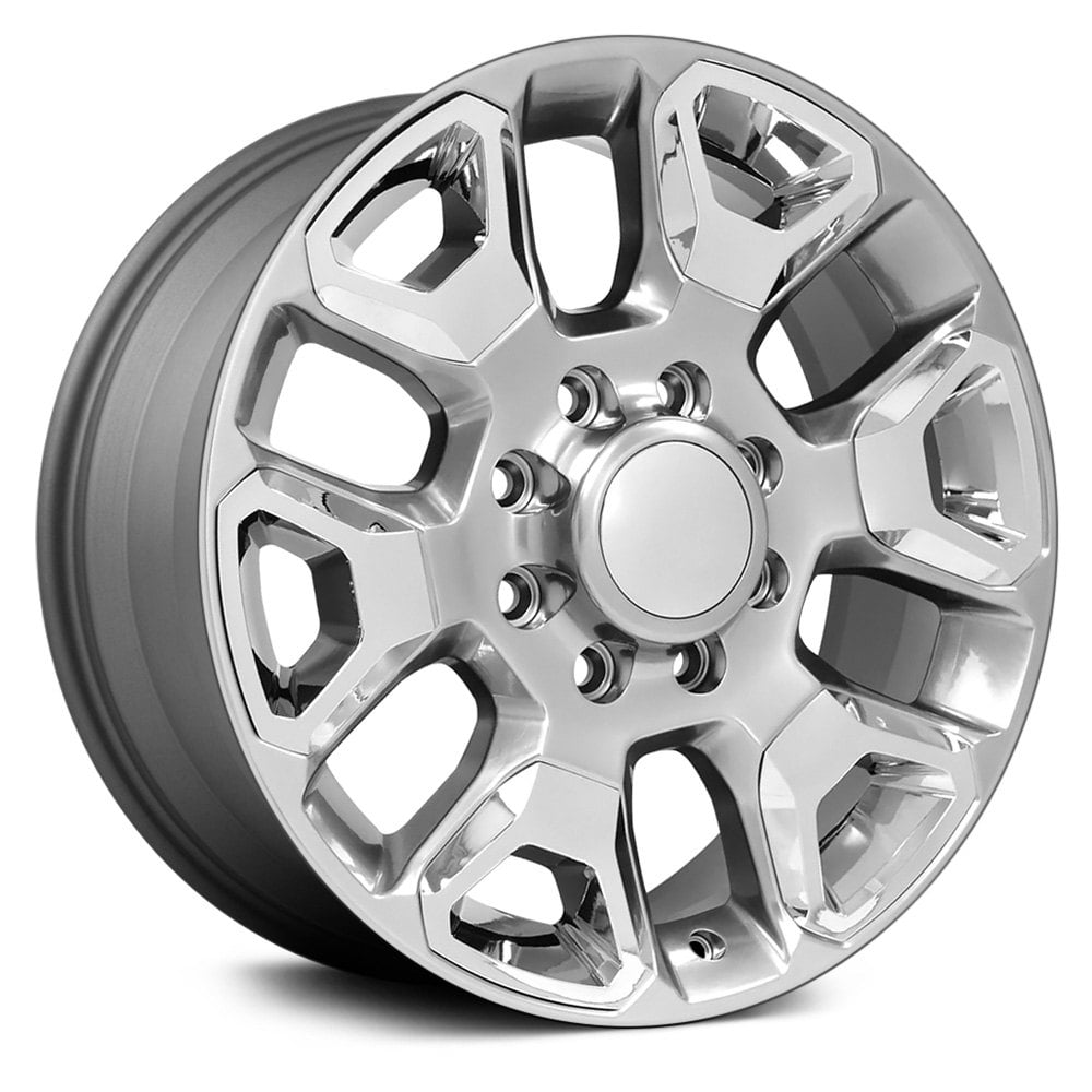 OE Wheels® 9507475 - 6 Y-Spoke Hyper Silver with Chrome Insert 20x8 ...