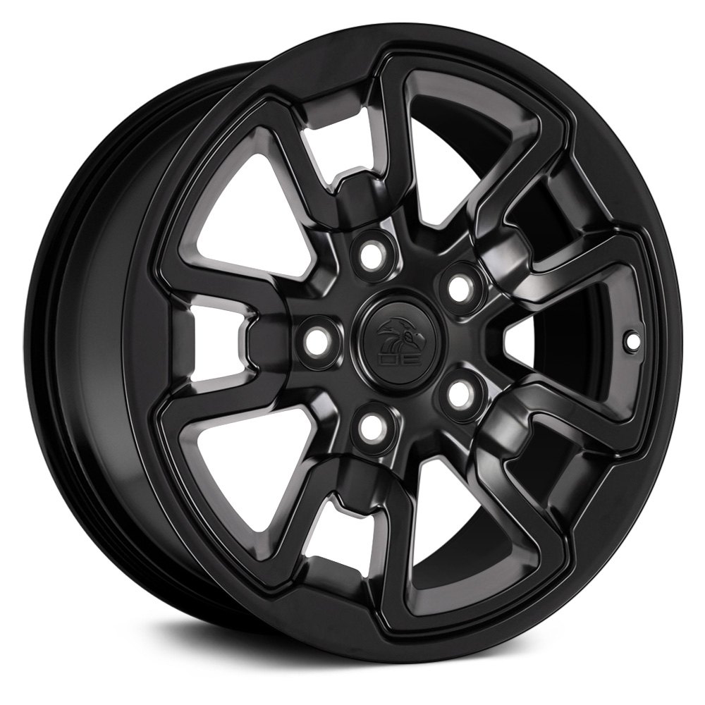OE Wheels® 9508378 - Double 5-Spoke Satin Black 17x8 Alloy Factory ...