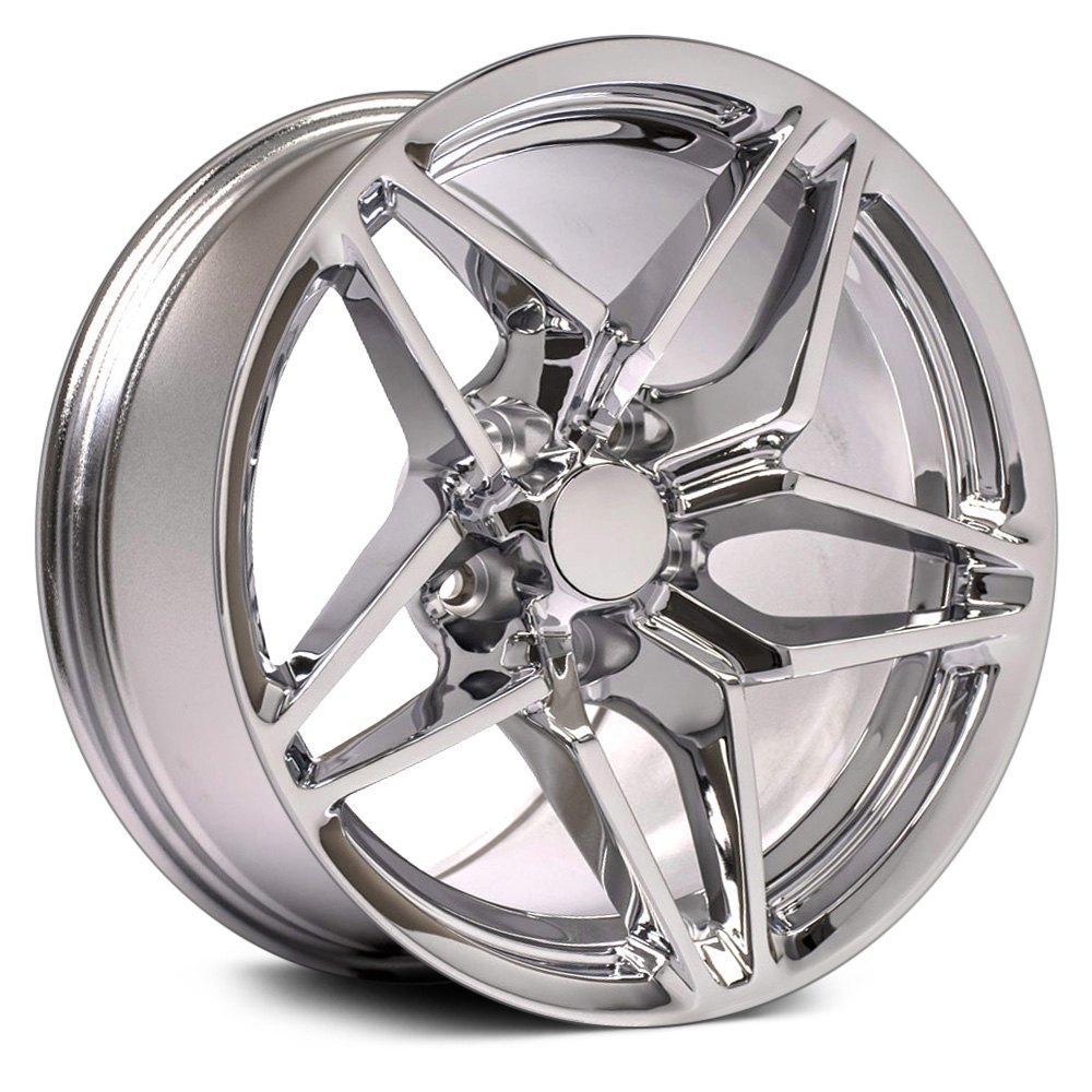 OE Wheels® 9508979 - Double 5-Spoke Chrome 17x11 Alloy Factory Wheel ...