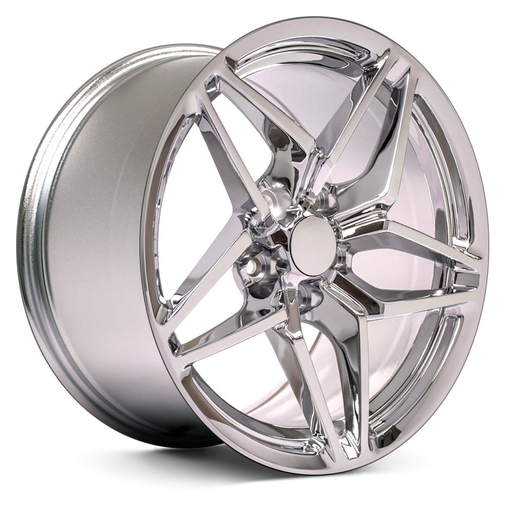 OE Wheels® 9508982 - Double 5-Spoke Chrome 18x10.5 Alloy Factory Wheel ...