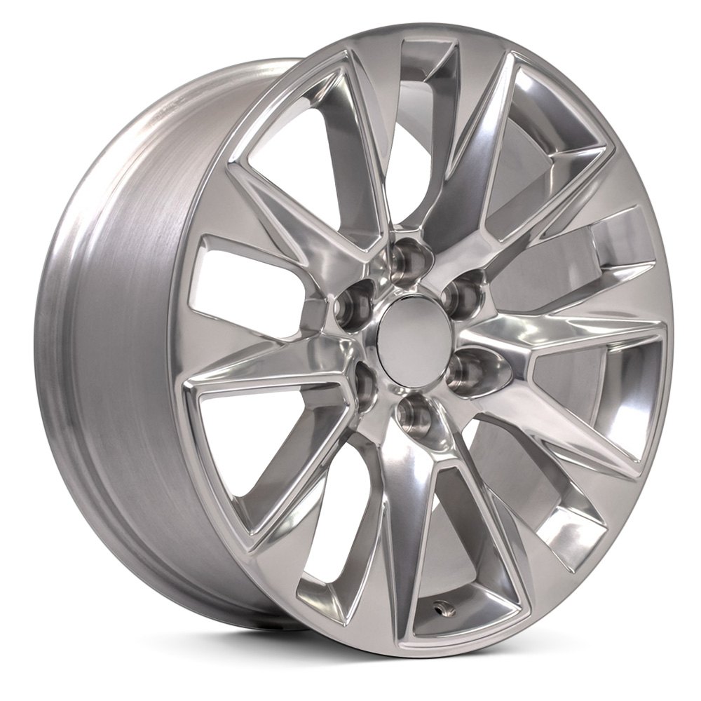 OE Wheels® 9509756 - 5 V-Spoke Polished 20x9 Alloy Factory Wheel - Replica