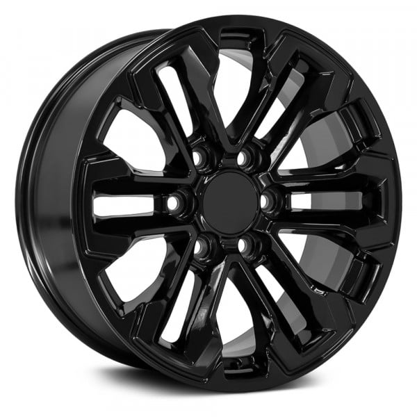 OE Wheels® 9511407 - 6 Double-Spoke Gloss Black 18x8.5 Alloy Factory ...