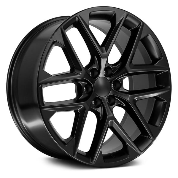 OE Wheels® 9511621 - 6 Y-Spoke Satin Black 24x10 Alloy Factory Wheel ...
