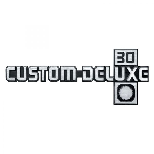 OER® 14026444 - "Custom Deluxe 30" Front Fender Emblem