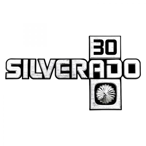 OER® 14026453 - "Silverado 30" Chrome Front Fender Emblem