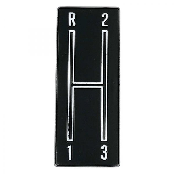 OER® 3919121 - 3-Speed Console Shift Plate Emblem