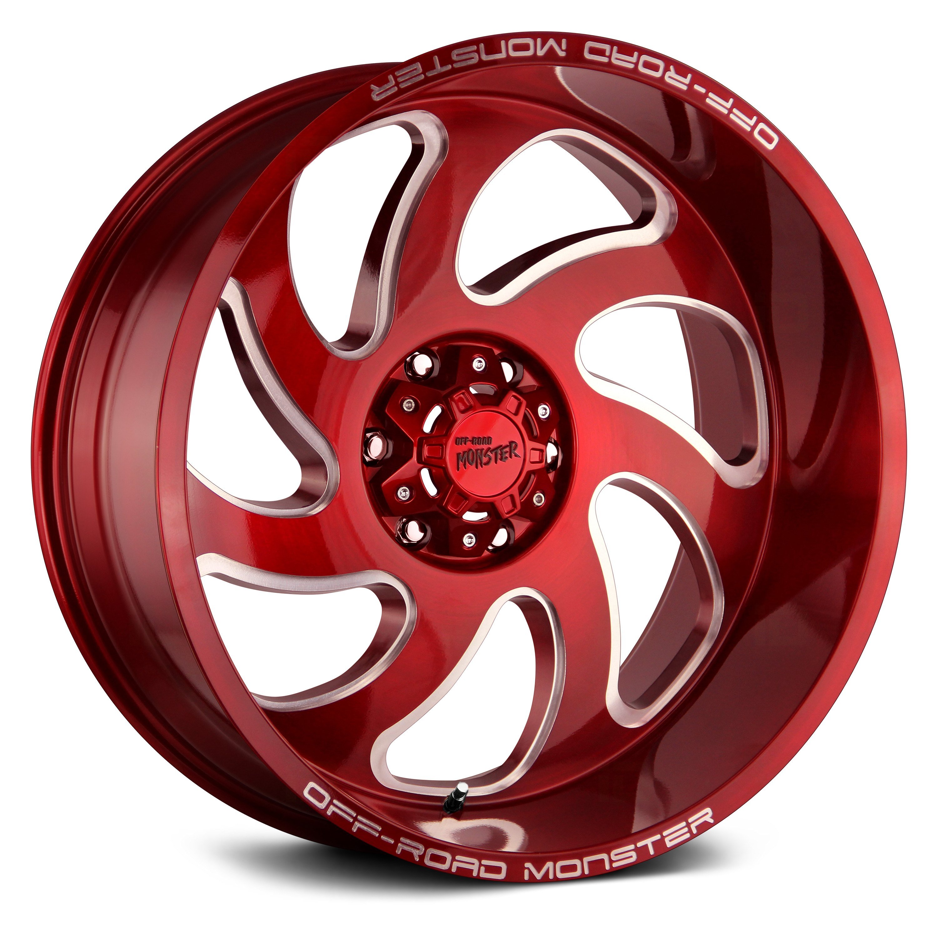 OFF-ROAD MONSTER® M07 Wheels - Candy Red Rims
