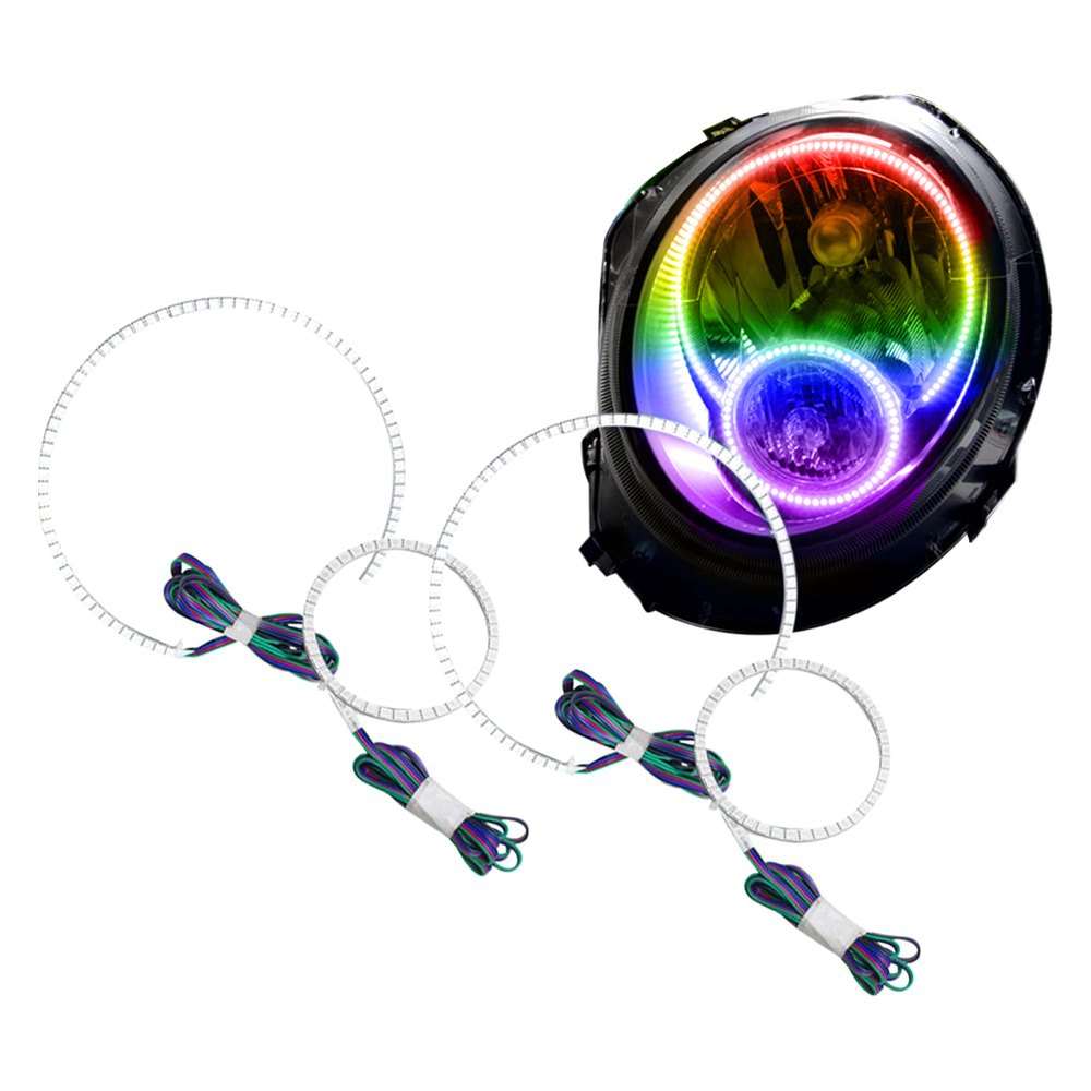 Oracle Lighting® - Mini Cooper 2009 Color Dual Halo Kit for Headlights